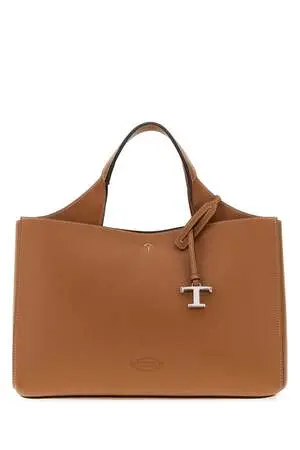 TOD'S Camel Leather Apa Handbag - Brown