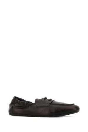 Prada Dark Leather Loafers