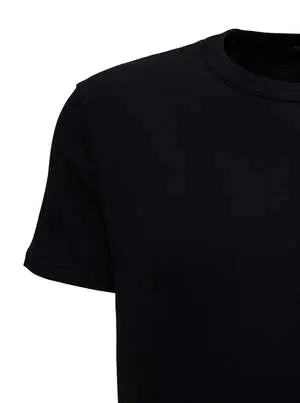 TOM FORD Black Crewneck T-shirt In Cotton - Multicolor