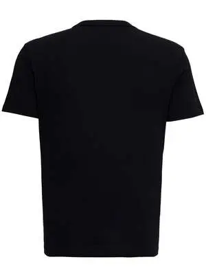 TOM FORD Black Crewneck T-shirt In Cotton - Multicolor