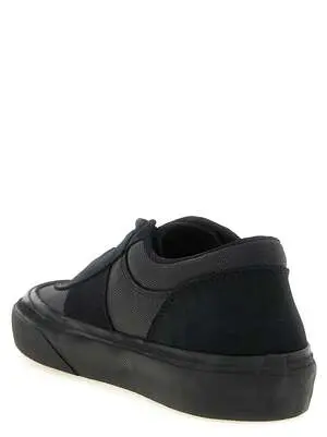 Stone Island Low Top Sneakers With Suede Accents