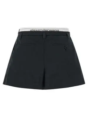 Alexander Wang Logo Band Shorts - Black