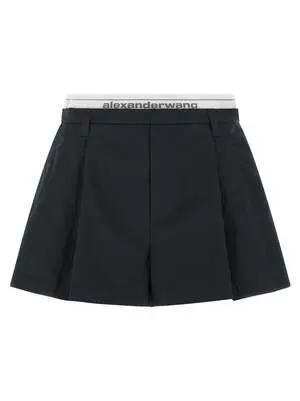 Alexander Wang Logo Band Shorts - Black