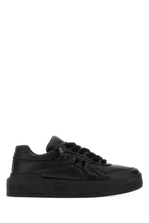 Valentino Garavani VALENTINO GARAVANI Nappa Leather One Stud XL Sneakers Black