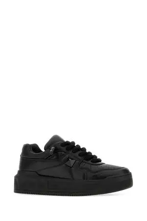 Valentino Garavani Nappa Leather One Stud Xl Sneakers - Black