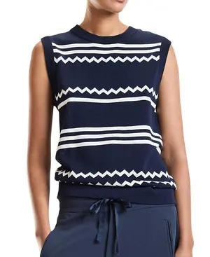 Cynthia Rowley Ziggy Knit Tank - Navy