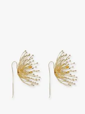 Cult Gaia Damita Brass Earrings With Finishes