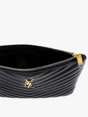 Saint Laurent Quilted Leather Clutch