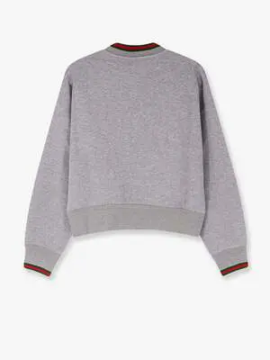 Gucci Cotton Sweatshirt With Web Detail