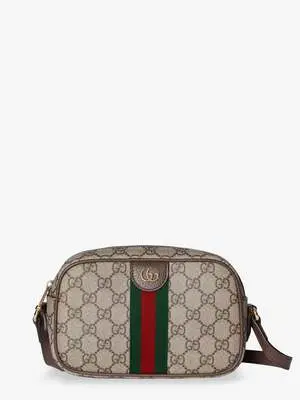 Gucci Gg Fabric Shoulder Bag - Brown