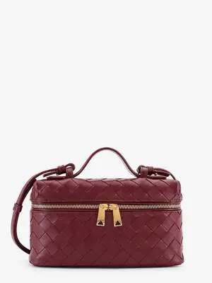 Bottega Veneta Bang Bang Leather Vanity Case With Intrecciato Pattern - Purple