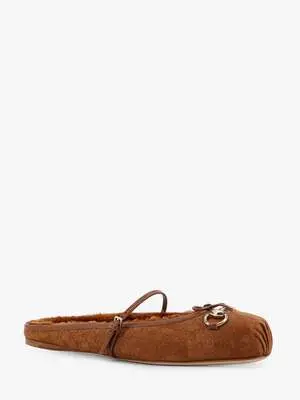 Gucci Gg Suede Sabot