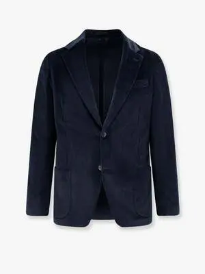 LARDINI Corduroy Blazer - Blue