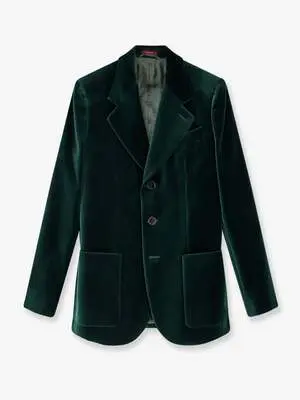 Gucci Velvet Blazer - Green