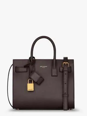 Saint Laurent Sac De Jour Nano Leather Shoulder Bag - Brown