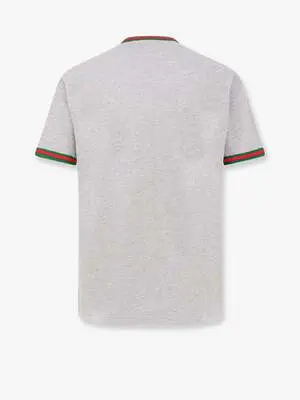 Gucci Cotton Tshirt With Web Detail