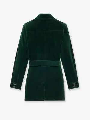 Saint Laurent Sahariana Velvet Blazer