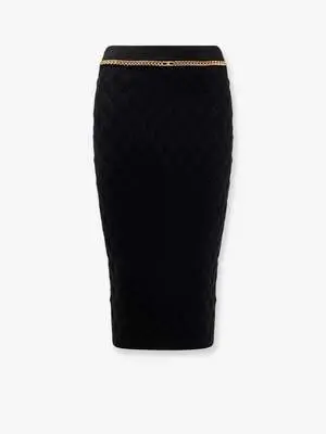 Elisabetta Franchi Viscose Blend Pencil Skirt - Black