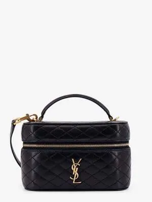 Saint Laurent Gaby Vanity Leather Crossbody Bag - Black