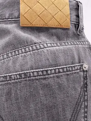 Bottega Veneta Black Washed Palazzo Denim Jeans