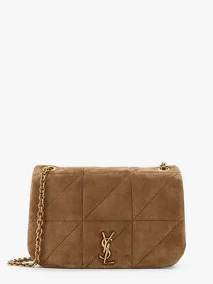 Saint Laurent Mini Jamie 4.3 Suede Shoulder Bag - Beige