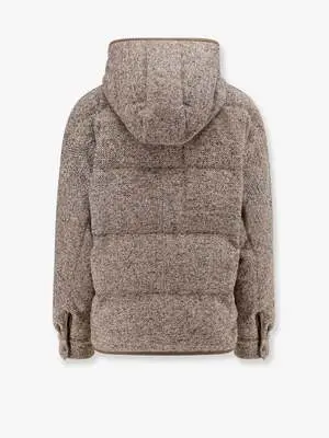 Brunello Cucinelli Reversible Wool And Silk Down Jacket