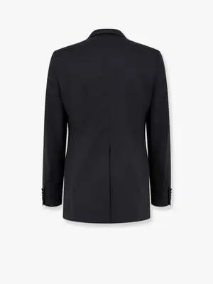 Tagliatore Virgin Wool Tuxedo With Iconic Brooch