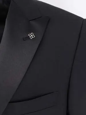 Tagliatore Virgin Wool Tuxedo With Iconic Brooch