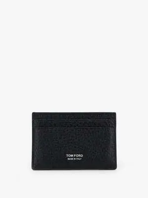 TOM FORD Leather Card Holder With Embossed Logo