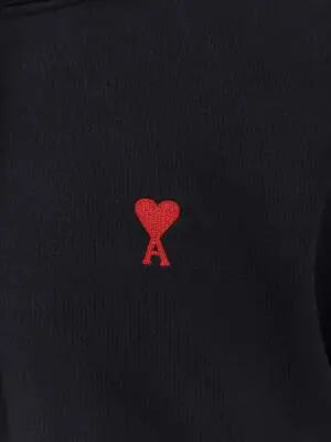 AMI Paris Cotton Sweatshirt With Logo Embroidery