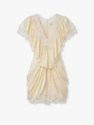Chloé Silk Jumpsuit With Lace Details