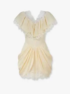 Chloé Silk Jumpsuit With Lace Details