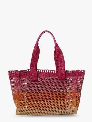 Chloé Eastwest Summer Banana Multicolored Raffia Shoulder Bag