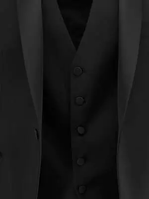 Tagliatore Virgin Wool Tuxedo With Vest