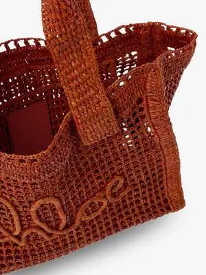 Chloé East/west Summer Banana Raffia Shoulder Bag