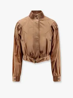 Chloé Cotton Jacket With Belt - Pink