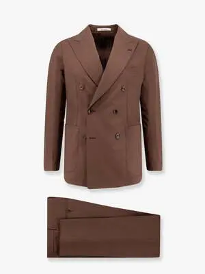 Tagliatore Virgin Wool And Silk Suit - Brown