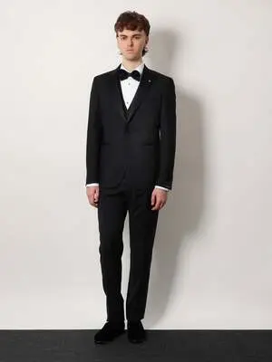 Tagliatore Virgin Wool Tuxedo With Vest