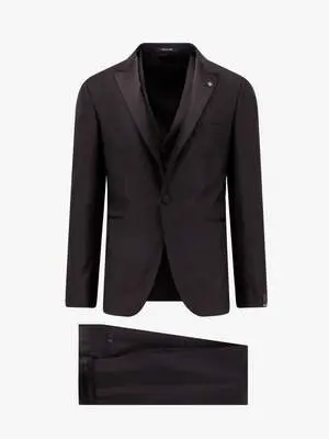 Tagliatore Virgin Wool And Silk Tuxedo With Vest