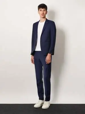 Tagliatore Virgin Wool Suit With Removable Iconic Brooch
