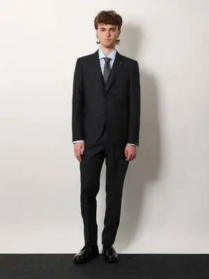 Tagliatore Virgin Wool Suit With Vest