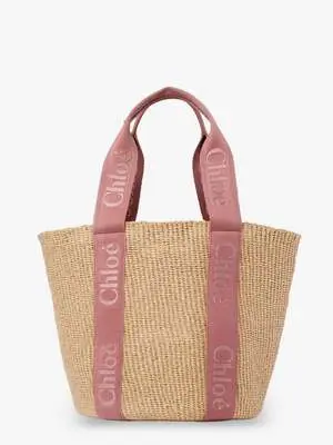 Chloé Woody Raffia Shoulder Bag