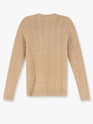 Polo Ralph Lauren Wool And Cashmere Cable-knit V-neck Sweater