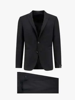 Tagliatore Virgin Wool Suit - Black