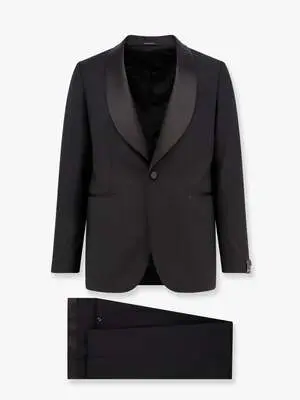 Tagliatore Wool Tuxedo - Black
