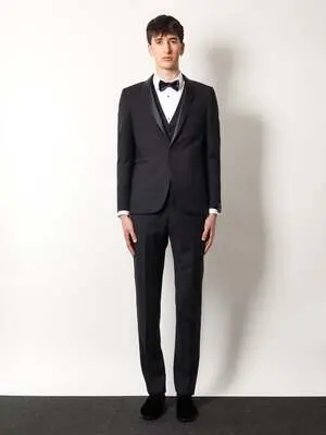 Tagliatore Virgin Wool Tuxedo With Vest
