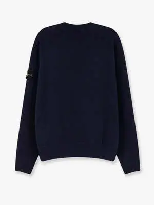 Stone Island Cotton Crew Neck Sweater With Logo Patch - Blue