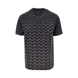 Emporio Armani Jacquard Jerey T-hirt - Blue