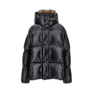 Moncler Parana Down Jacket With Detachable Hood - Black