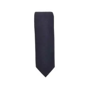 Emporio Armani Silk Necktie With Jacquard Motif - Blue